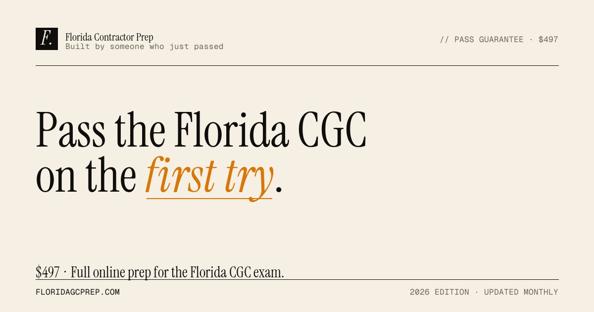 How to Become a General Contractor in Florida (2026) — Florida ...